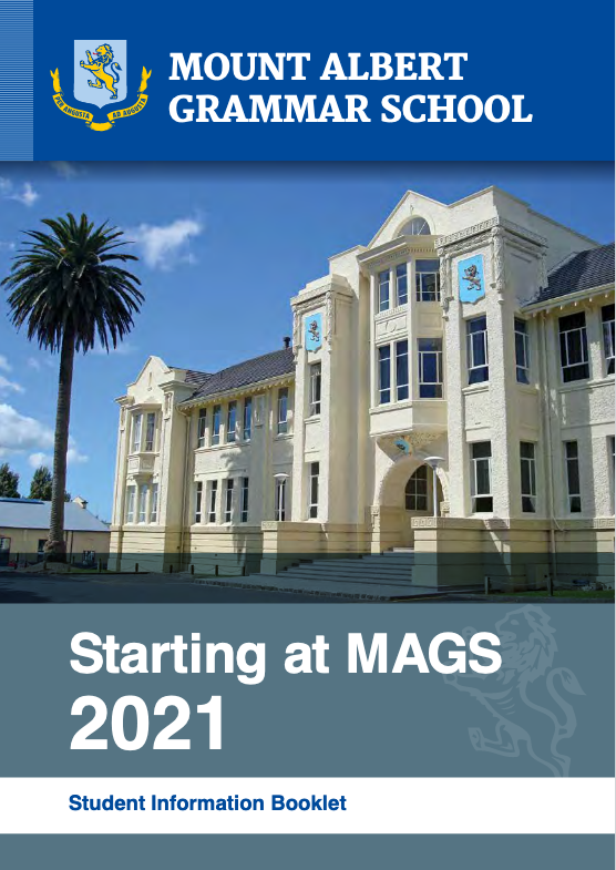 Starting at MAGS 2021 - Mount Albert Grammar School